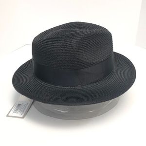 Steven Land | Accessories | Mens Steven Land Black Red Fedora Hat Size ...